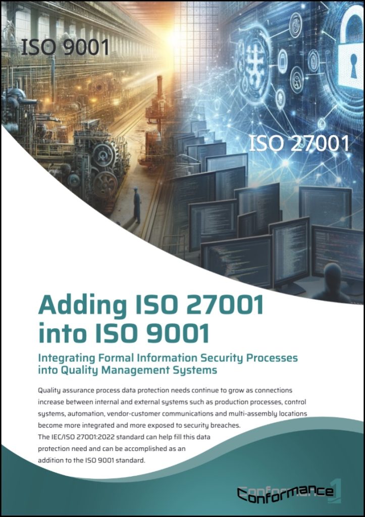 Integrating ISO 27001 and ISO 9001 - Conformance1